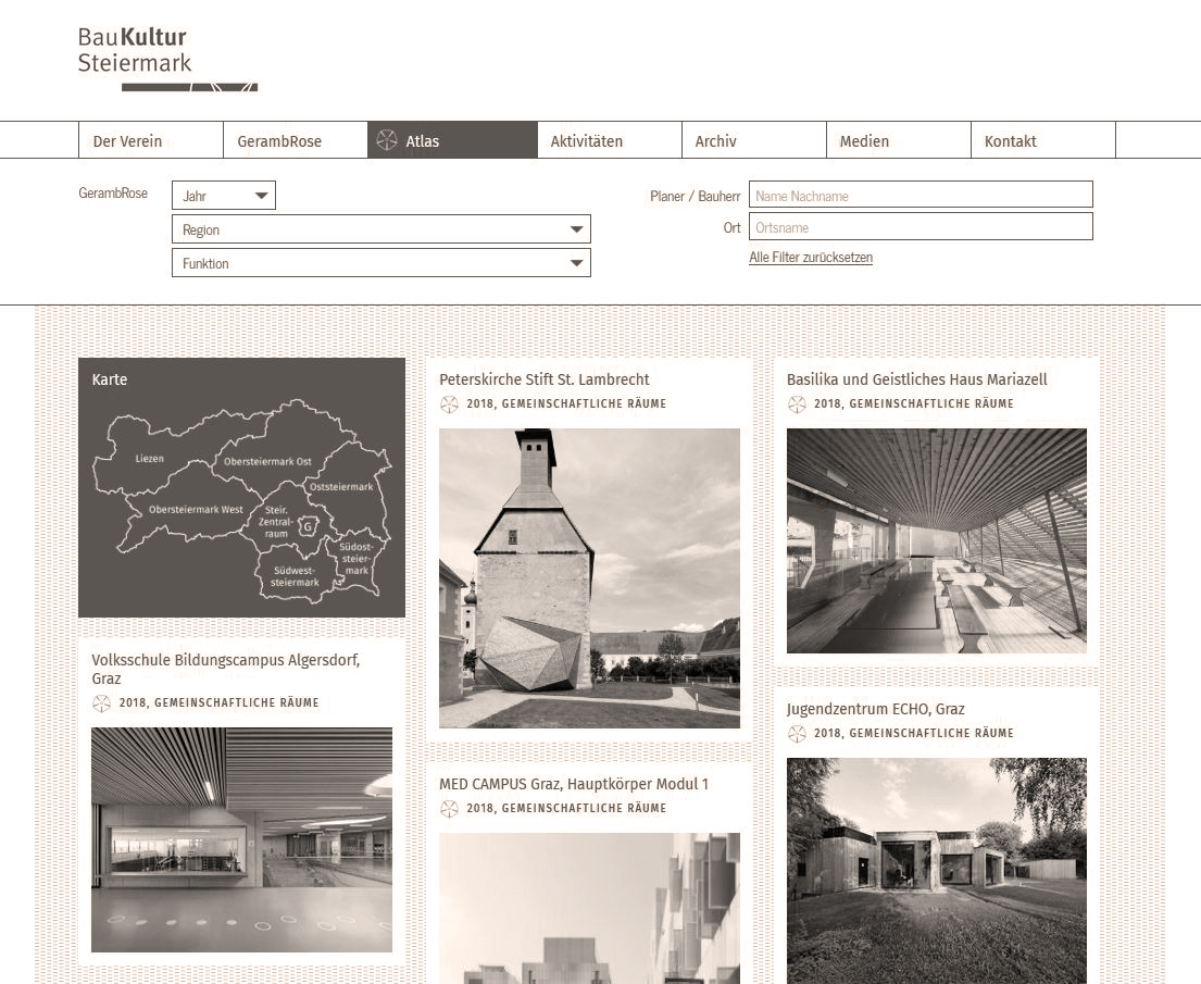 BauKultur Steiermark: Neue Webseite mit GerambRosen-Atlas — Haus der ...
